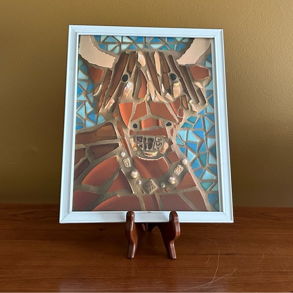 Art | Mosaic Highland Cow Photography Print | Poshmark
